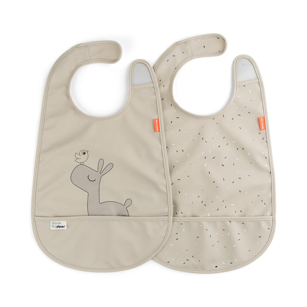 Done by Deer Velcro Bibs 2 Pack – Danish By Design B2B